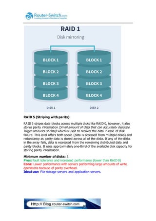 Various raid levels pros & cons | DOCX
