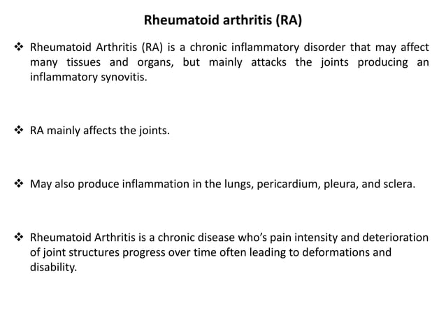 Various rheumatological diseases | PPTX
