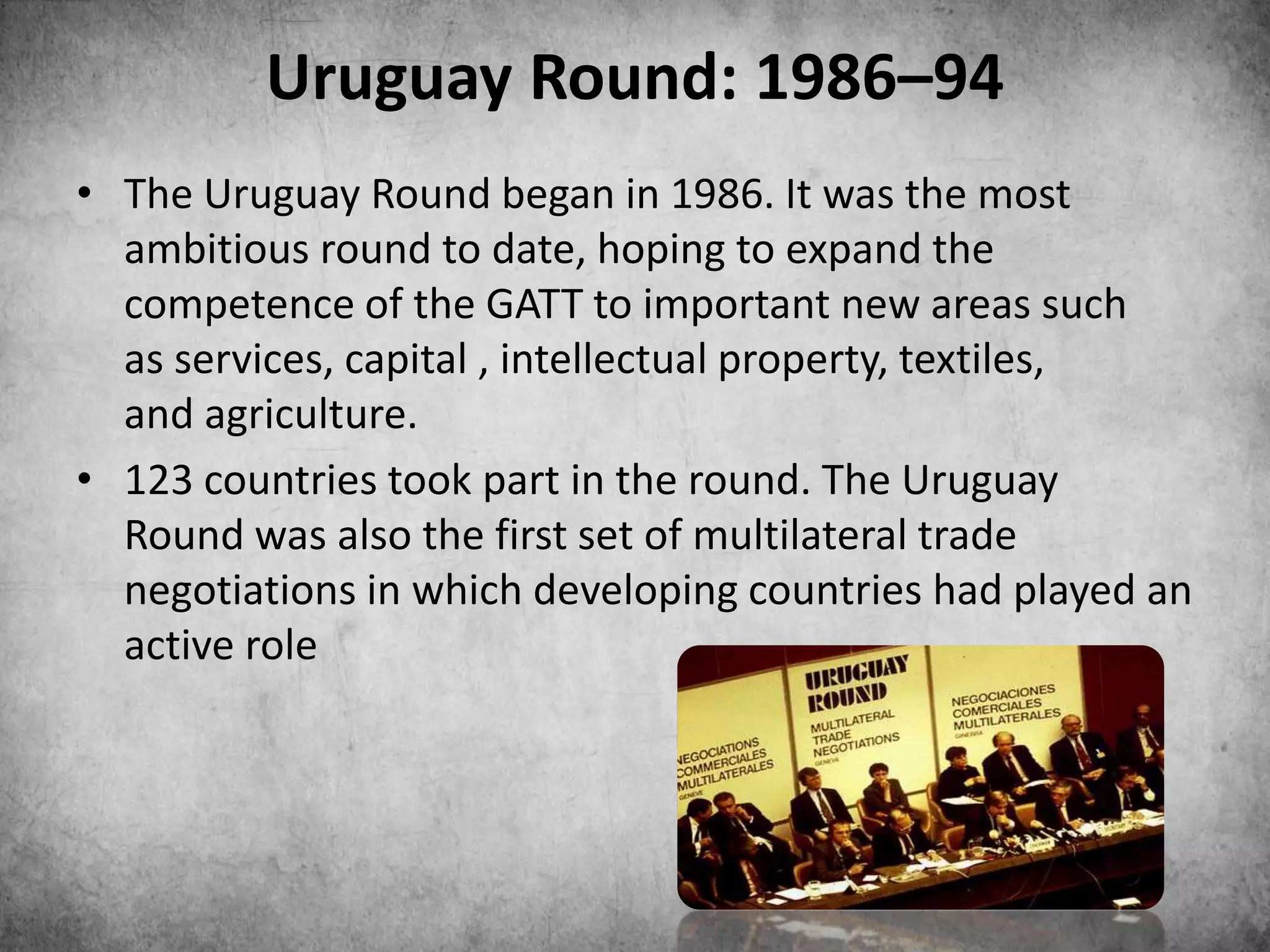 Various rounds of wto | PPTX