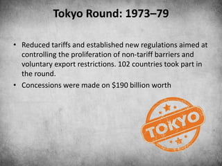 Various rounds of wto | PPTX