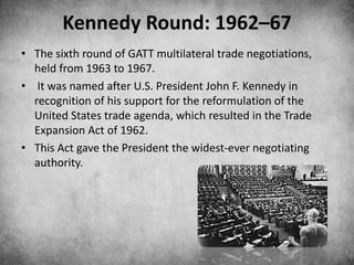 Various rounds of wto | PPTX