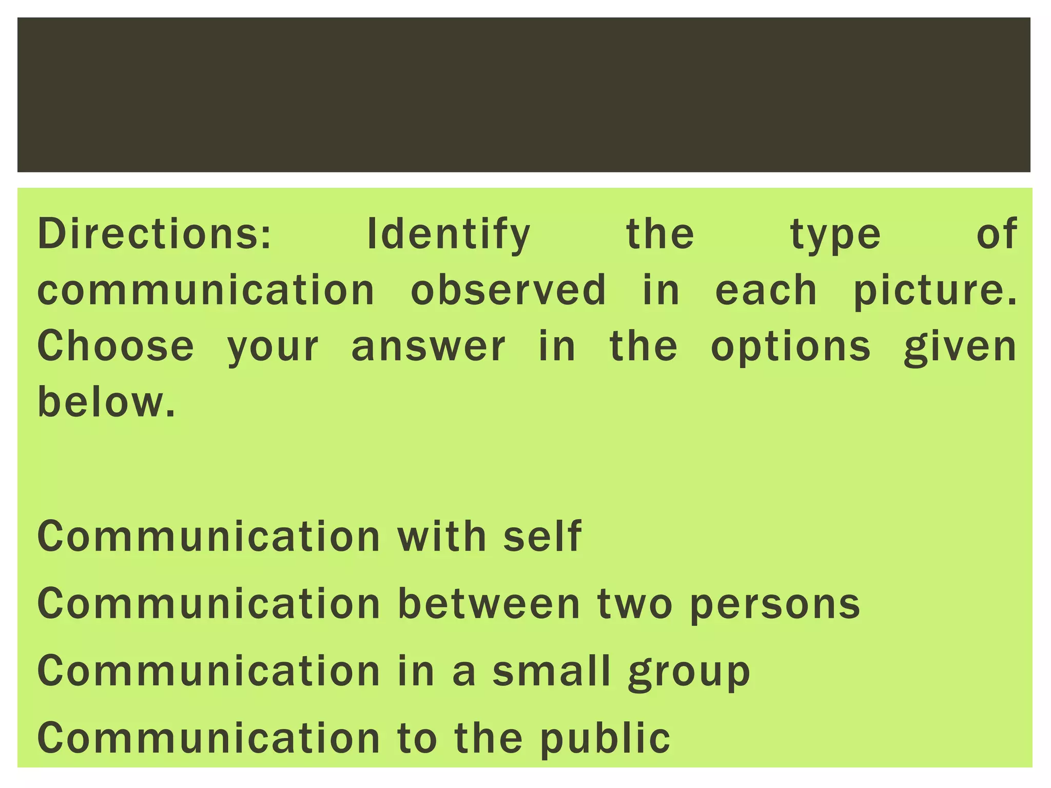 Oral Communication (Grade 11) - Various Speech Situations | PPTX