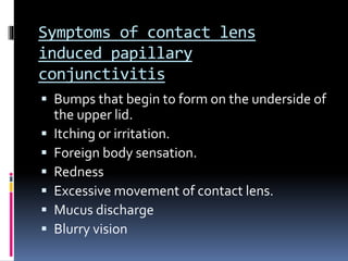 Various stages of contact lens induced papillary conjunctivitis | PPT