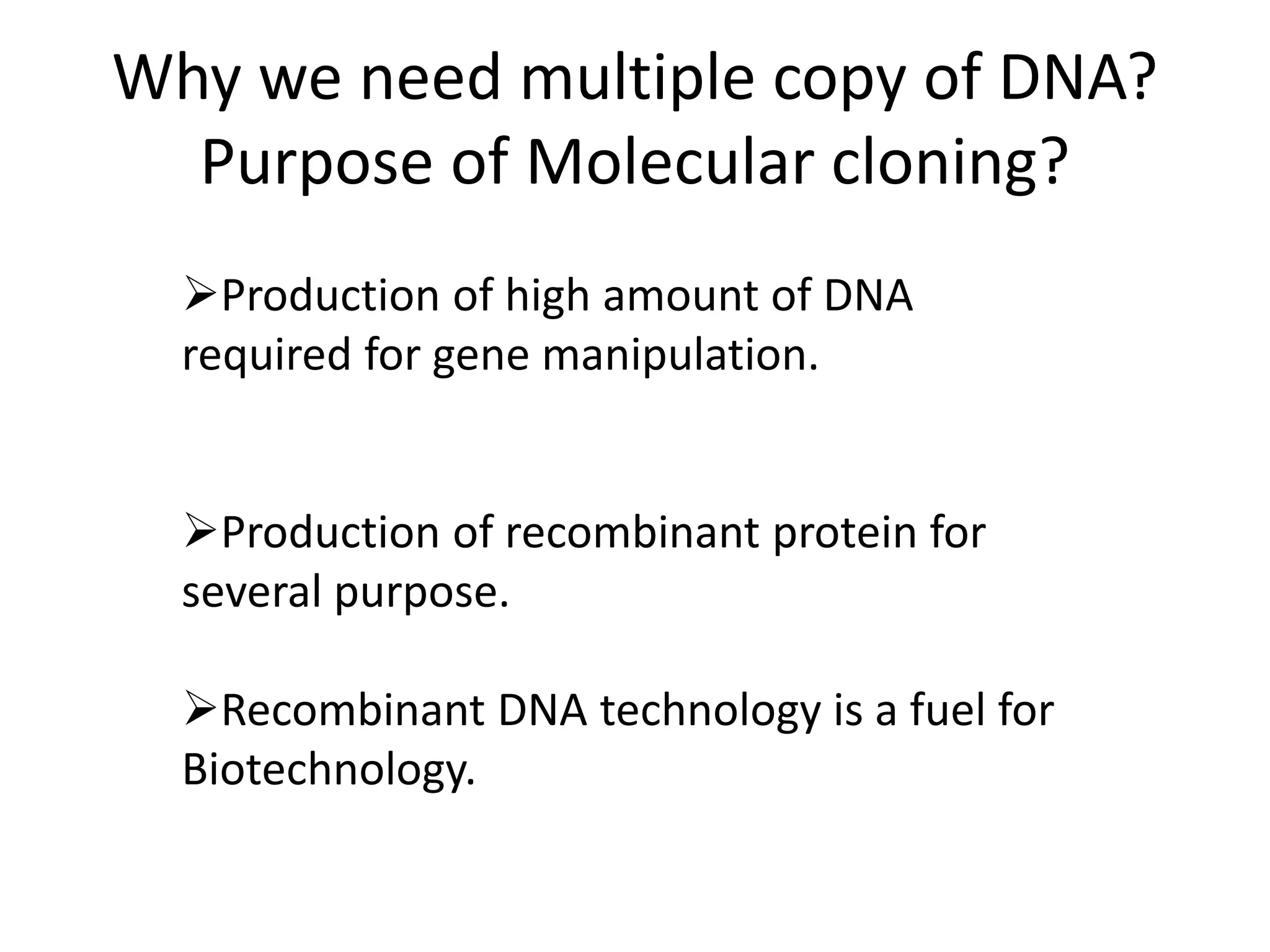 Various strategies for molecular cloning | PPTX