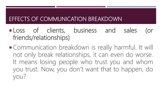 Various Strategies In Order To Avoid Communication Breakdown.pptx