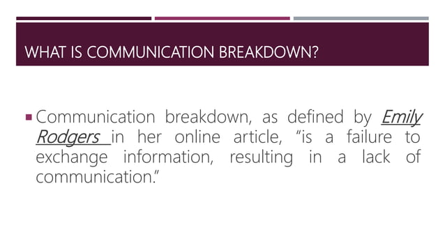 Various Strategies In Order To Avoid Communication Breakdown.pptx