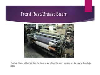 Various tappet loom parts with function | PPTX