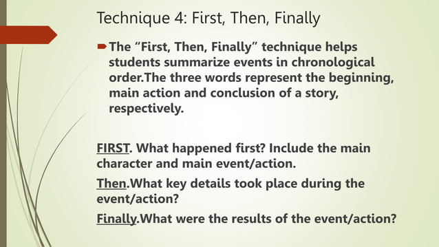 Lesson 5 VARIOUS TECHNIQUES IN SUMMARIZING.pptx