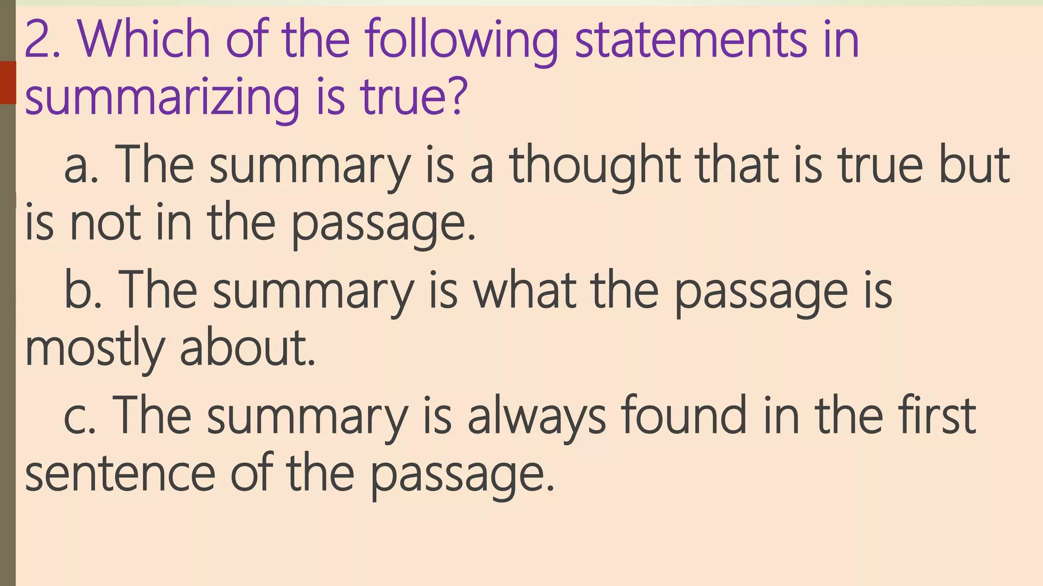 VARIOUS TECHNIQUES IN SUMMARIZING A VARIETY OF ACADEMIC.pptx