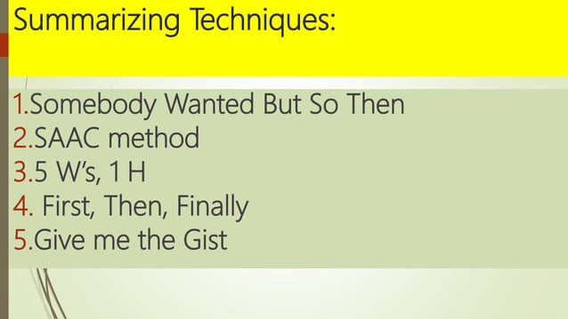 VARIOUS TECHNIQUES IN SUMMARIZING A VARIETY OF ACADEMIC.pptx