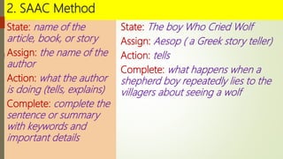 VARIOUS TECHNIQUES IN SUMMARIZING A VARIETY OF ACADEMIC.pptx