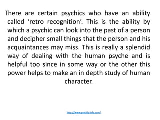 Various techniques to be a gifted psychic | PPTX