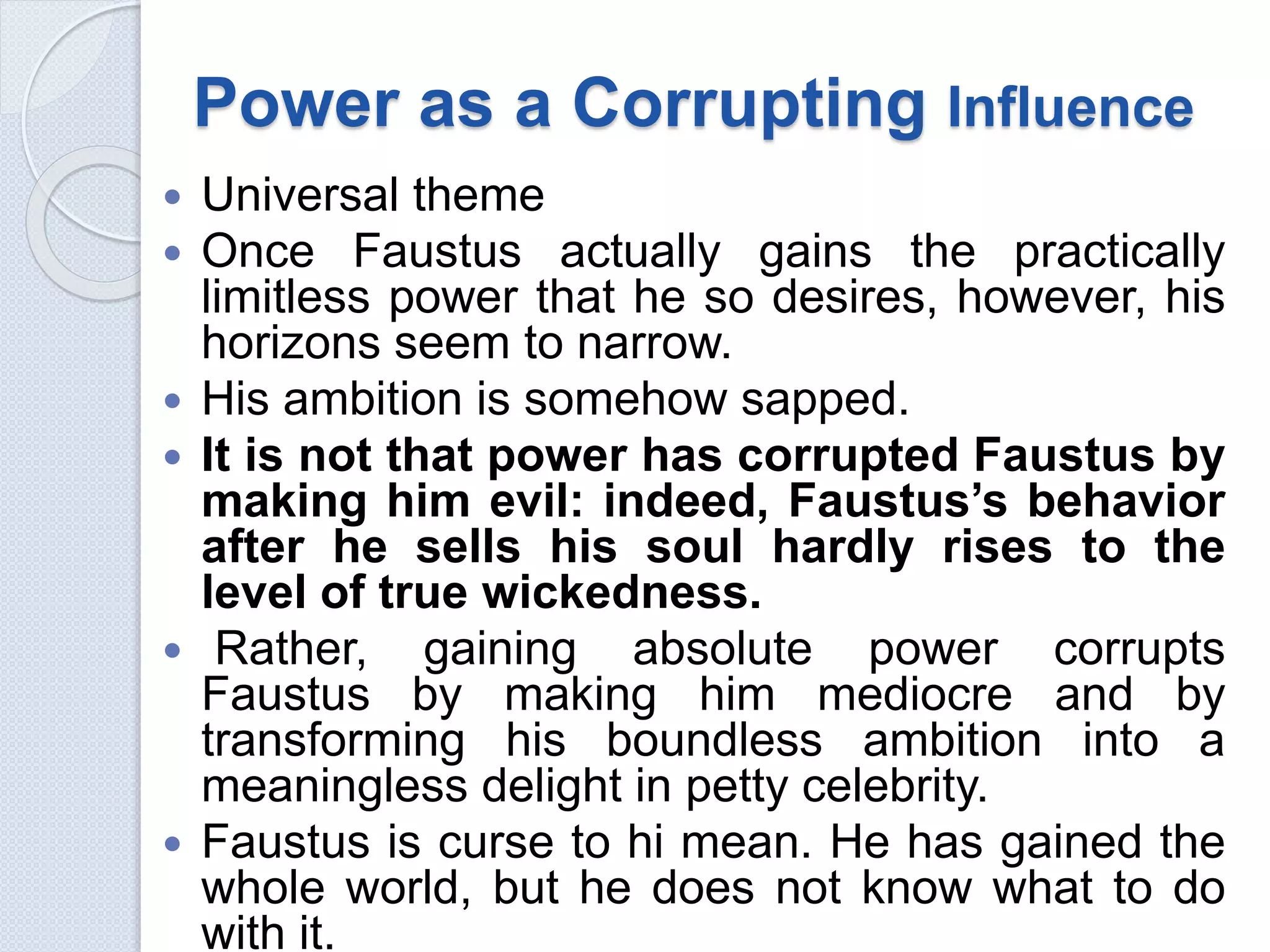 Various themes in doctor faustus | PPTX
