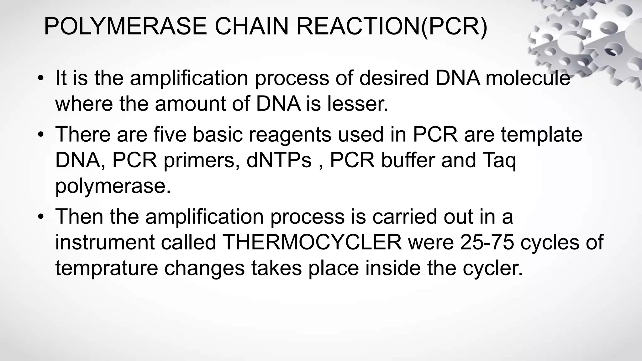 Various tools used in genetic engineering | PPTX