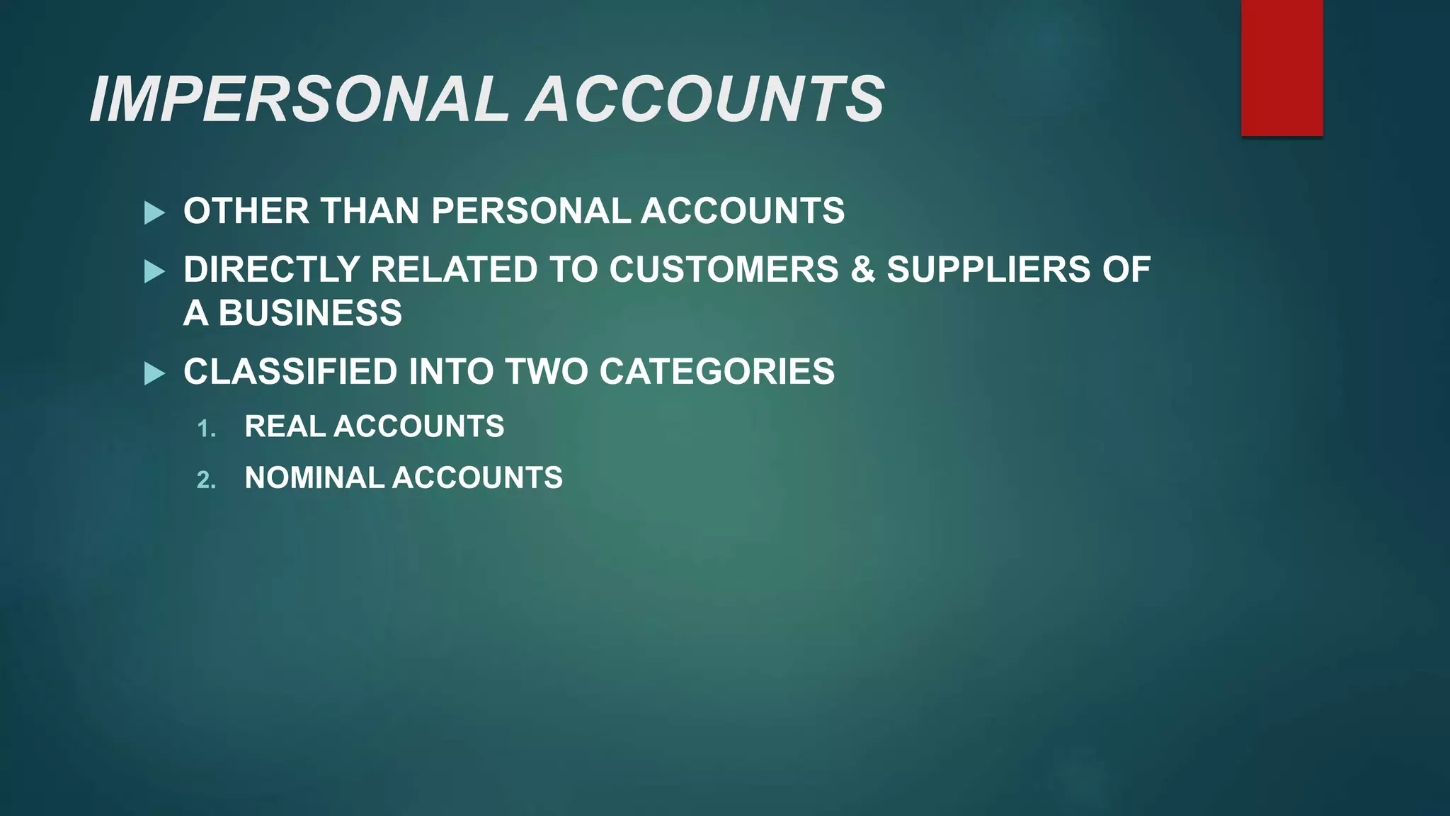 Various types of accounts,rules regarding debit credit | PPTX