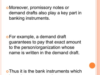Various Types of Banking Instruments | PPTX