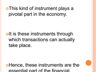 Various Types of Banking Instruments | PPTX