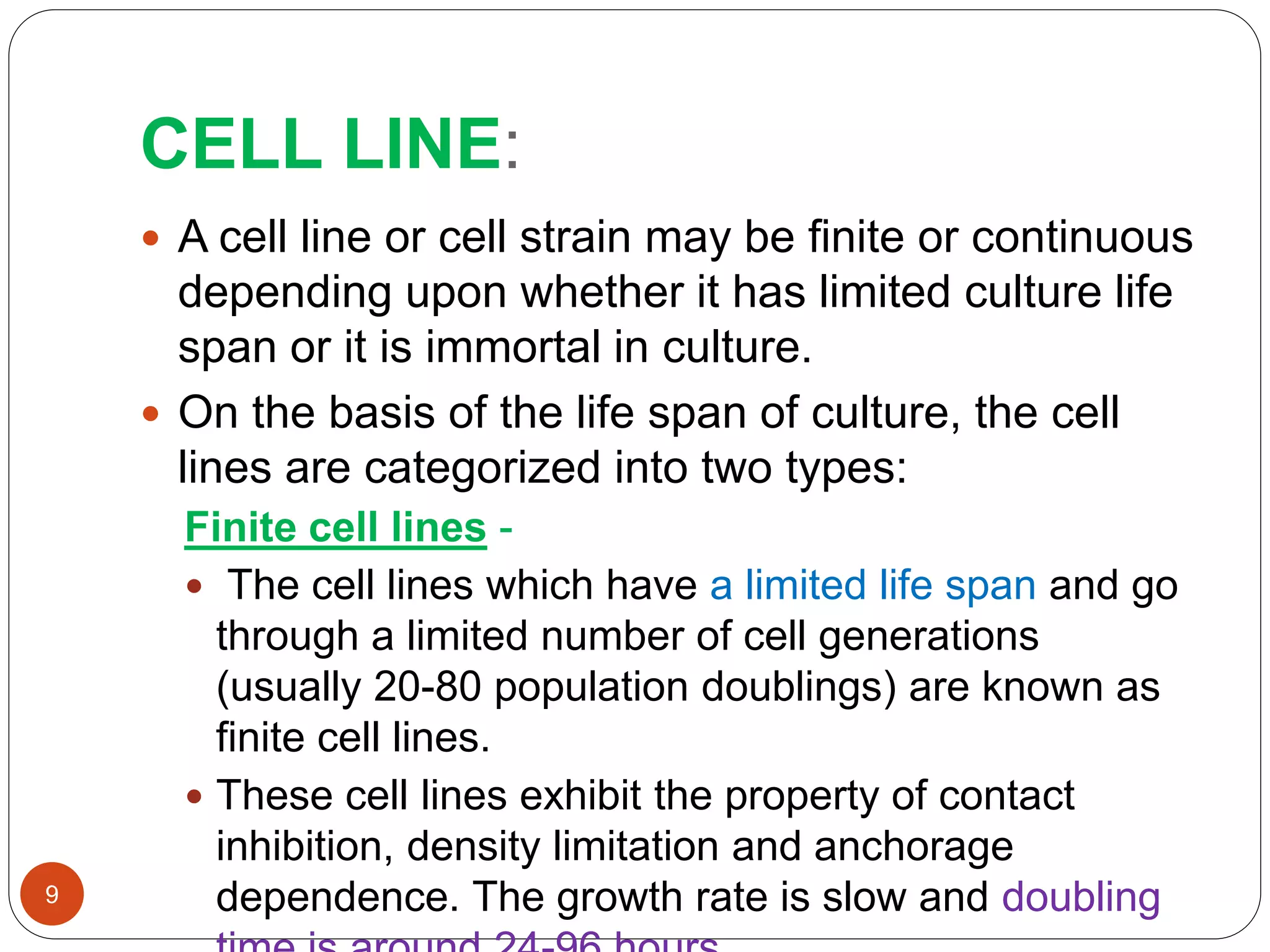 Various types of cell cultures | PPTX