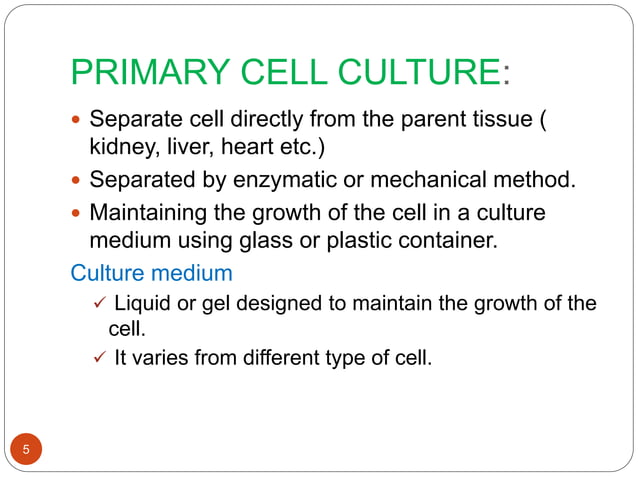 Various types of cell cultures | PPTX | Biological Sciences | Science
