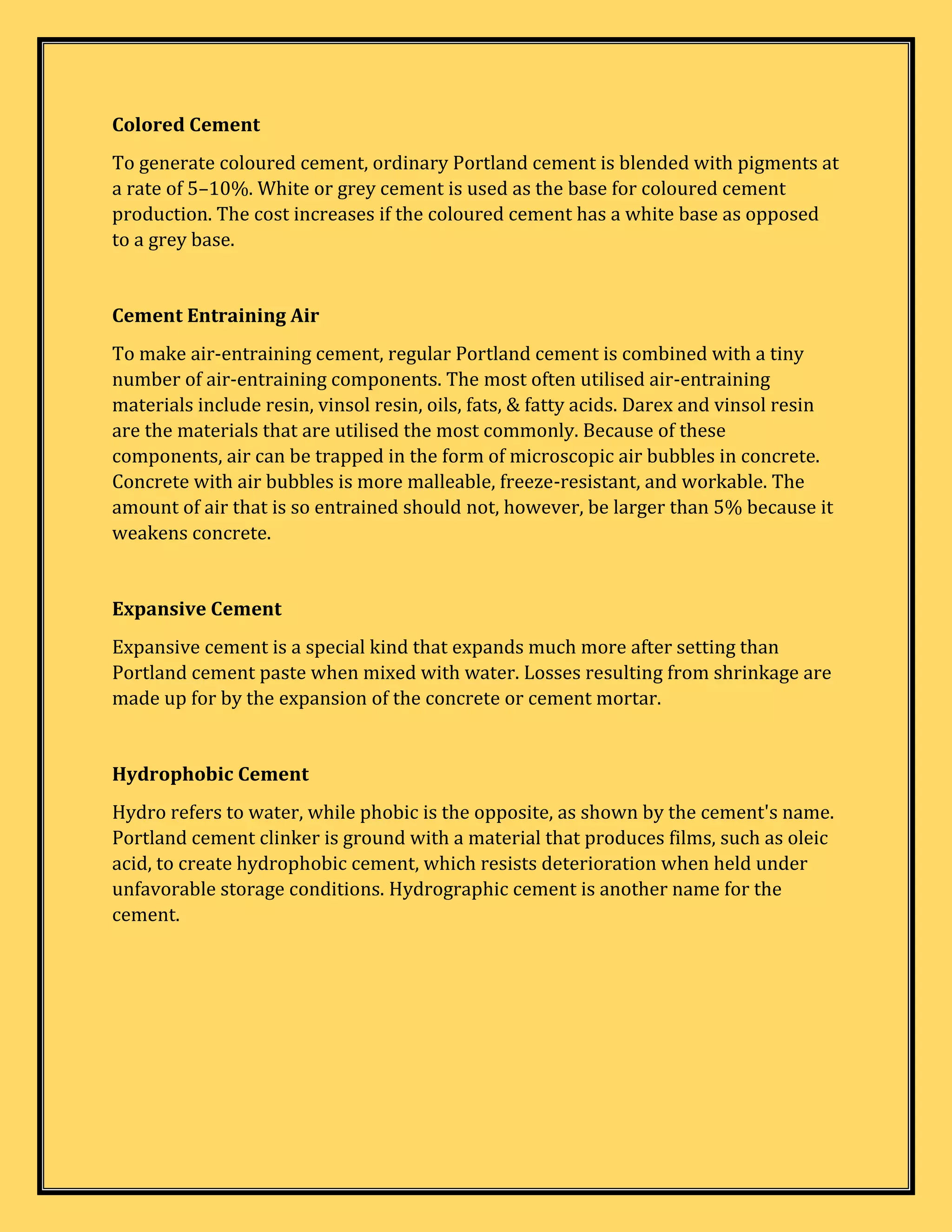 Various types of cement used in construction in India.pdf