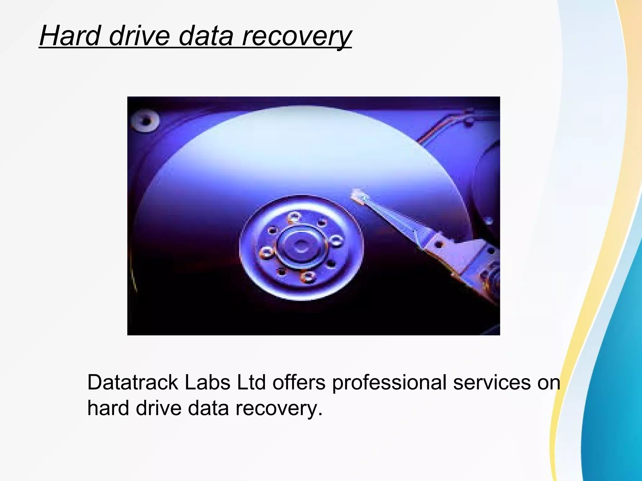 VARIOUS TYPES OF DATA RECOVERY | PPT | Data Storage and Warehousing ...