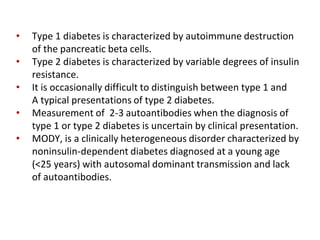 Various types of diabetes in children | PDF