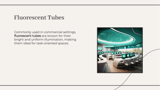 various types of light source that can be used in interior space BY ...