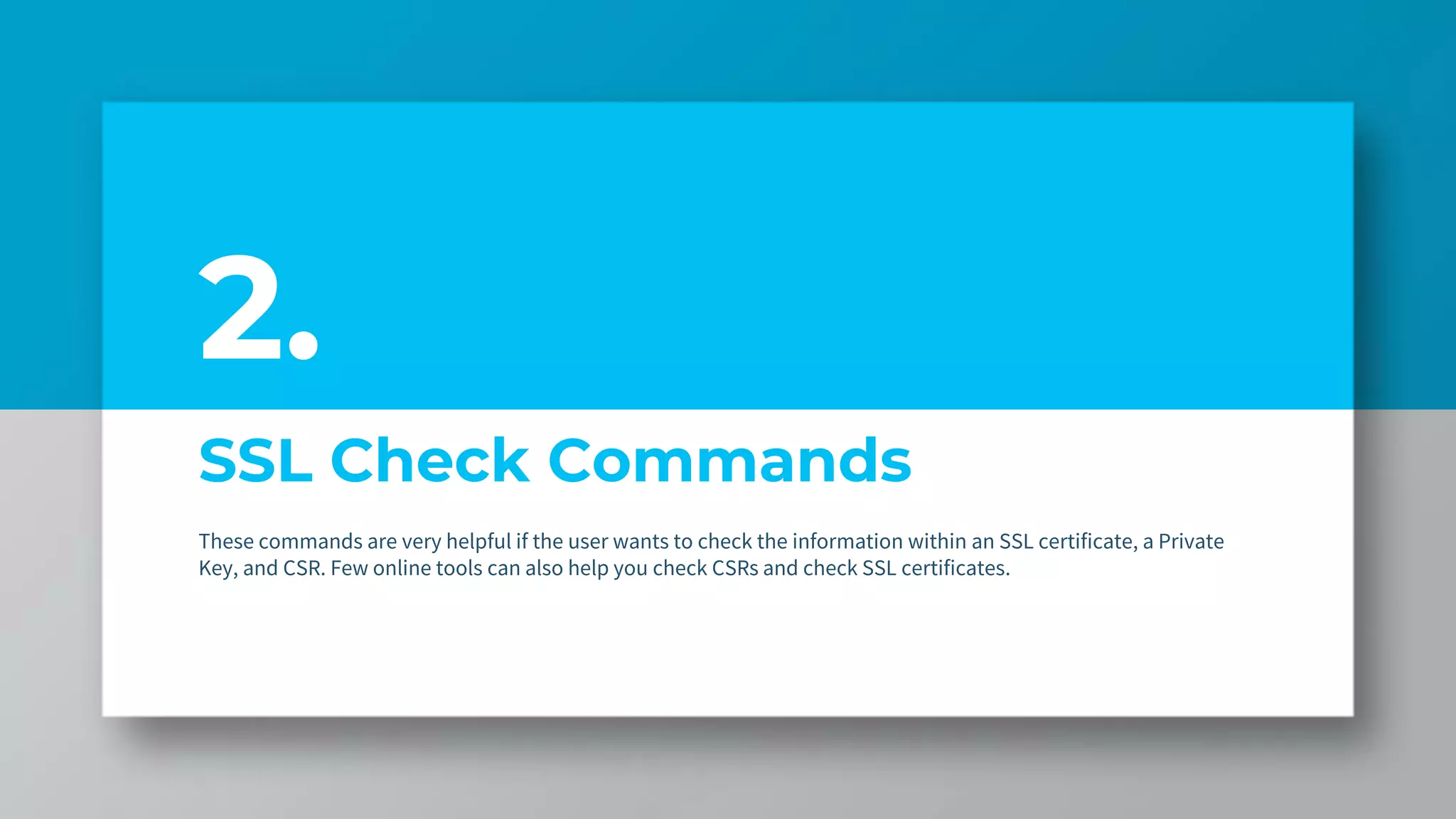 Various Types Of Openssl Commands And Keytool Ppt