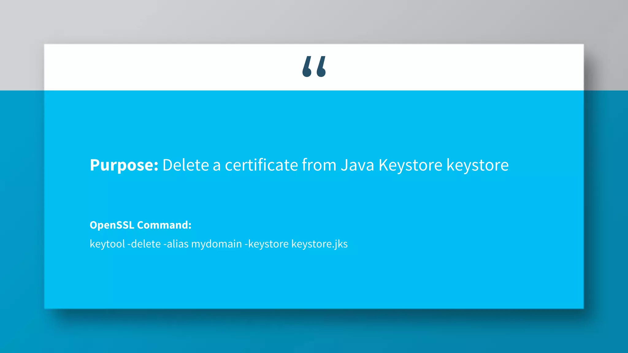 Various Types of OpenSSL Commands and Keytool | PPTX