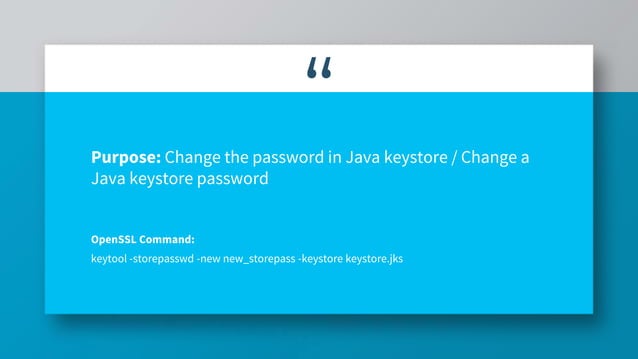Various Types of OpenSSL Commands and Keytool | PPT