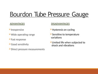 VARIOUS TYPES OF PRESSURE MEASURING DEVICES in diploma.pptx