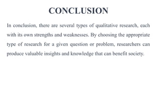 Various Types of Qualitative Research.pptx