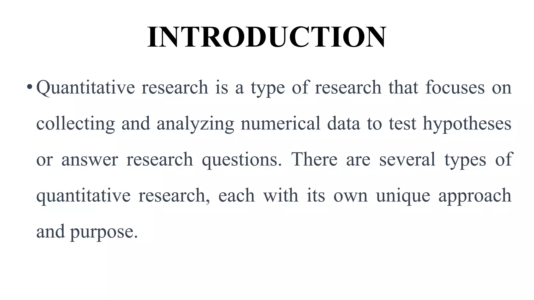Various Types of Quantitative Research.pptx