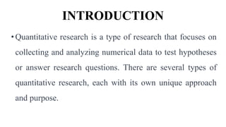 Various Types of Quantitative Research.pptx