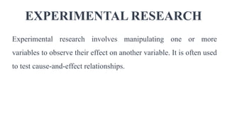 Various Types of Quantitative Research.pptx