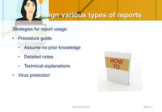 Various types of reports | PPTX