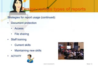 Various types of reports | PPTX