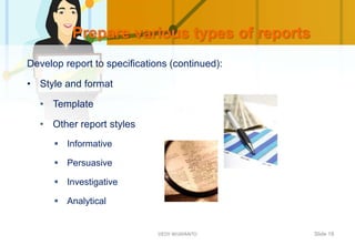 Various types of reports | PPTX