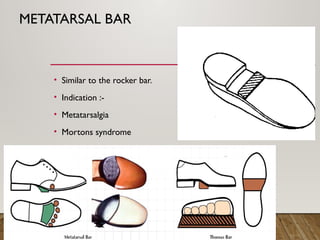 Various Types OF Shoe Modification in orthotics | PPTX