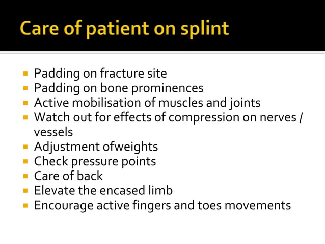 Various types of splints and basics | PPTX