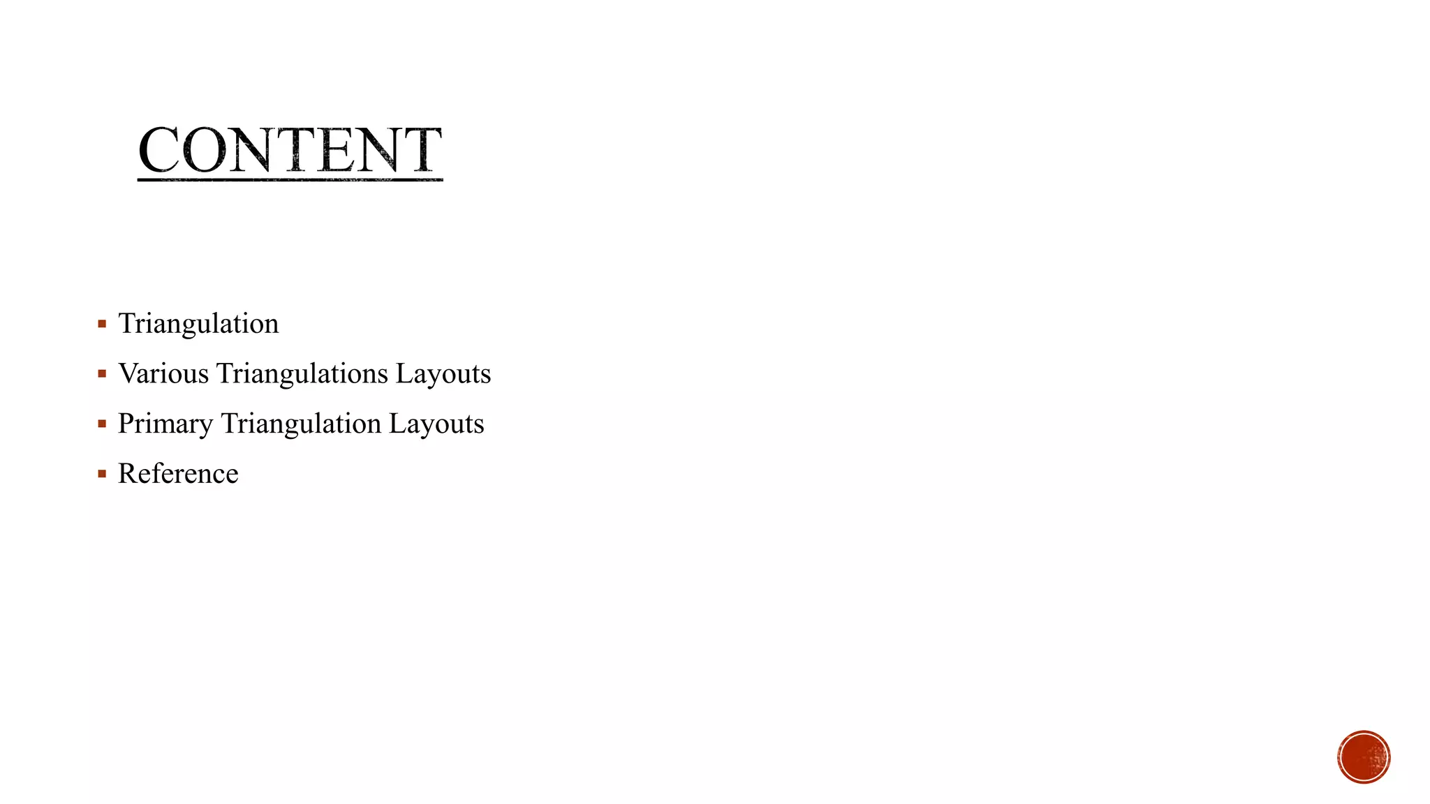 Various Types of Triangulation Figure. | PPTX