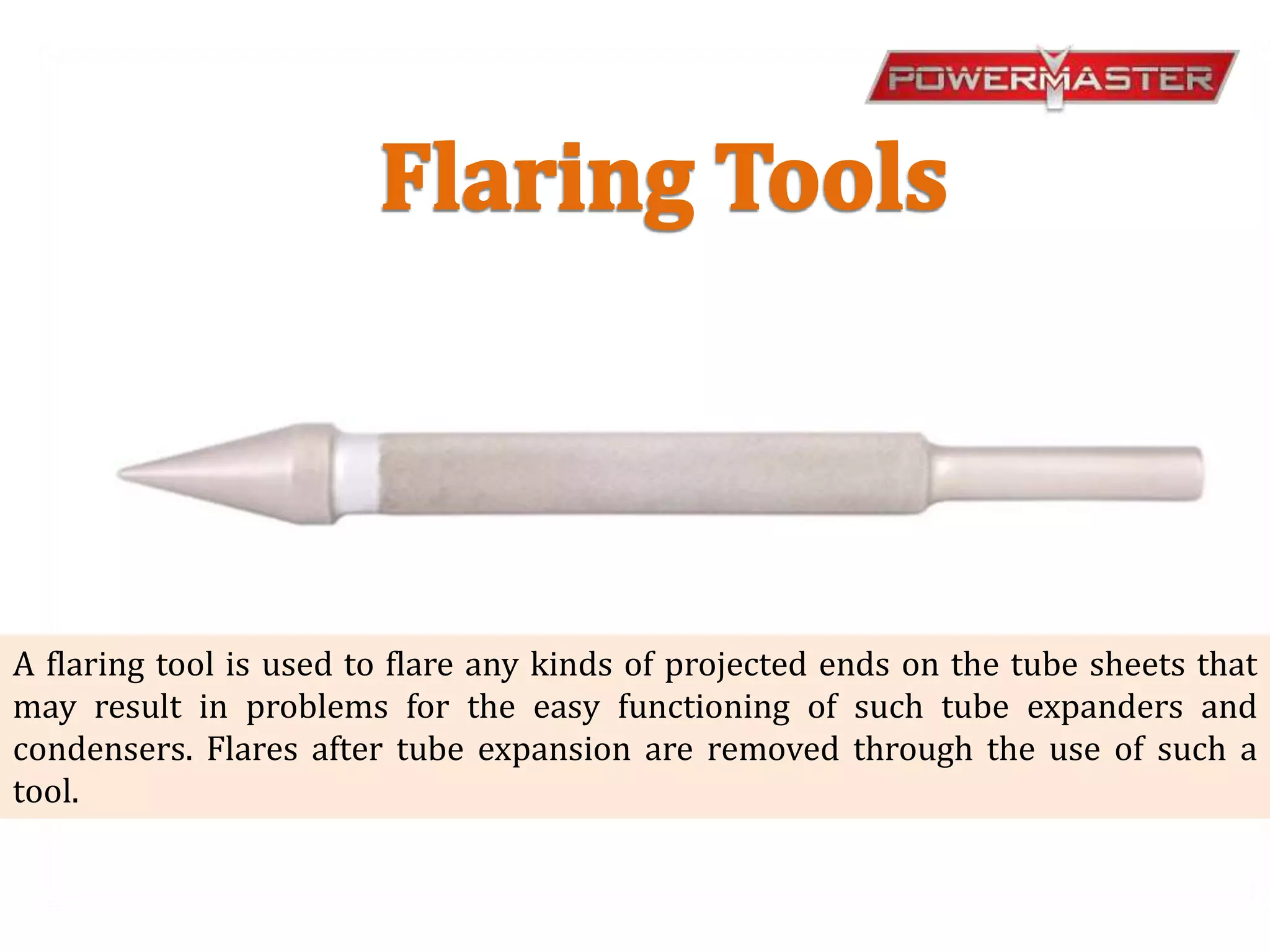 Various Types of Tube Installation Tools Used for Heat Exchangers and ...