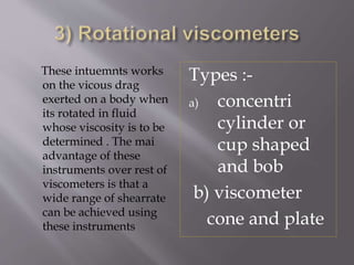 Various types of viscometers | PPTX