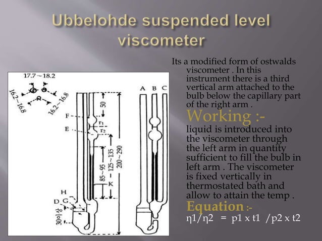 Various types of viscometers | PPTX | Physics | Science