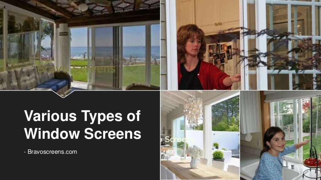 Various types of window screens - bravoscreens.com
