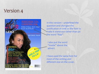 Versions of Front Cover | PPT