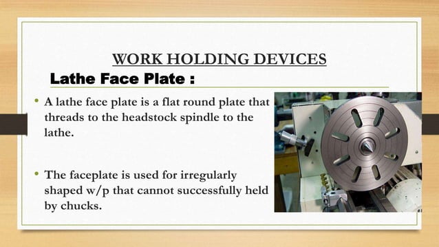 Various work holding devices | PPTX