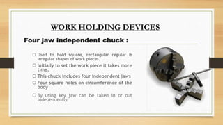 Various work holding devices | PPTX