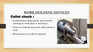 Various work holding devices | PPTX