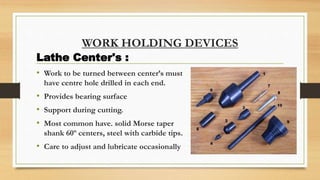 Various work holding devices | PPTX